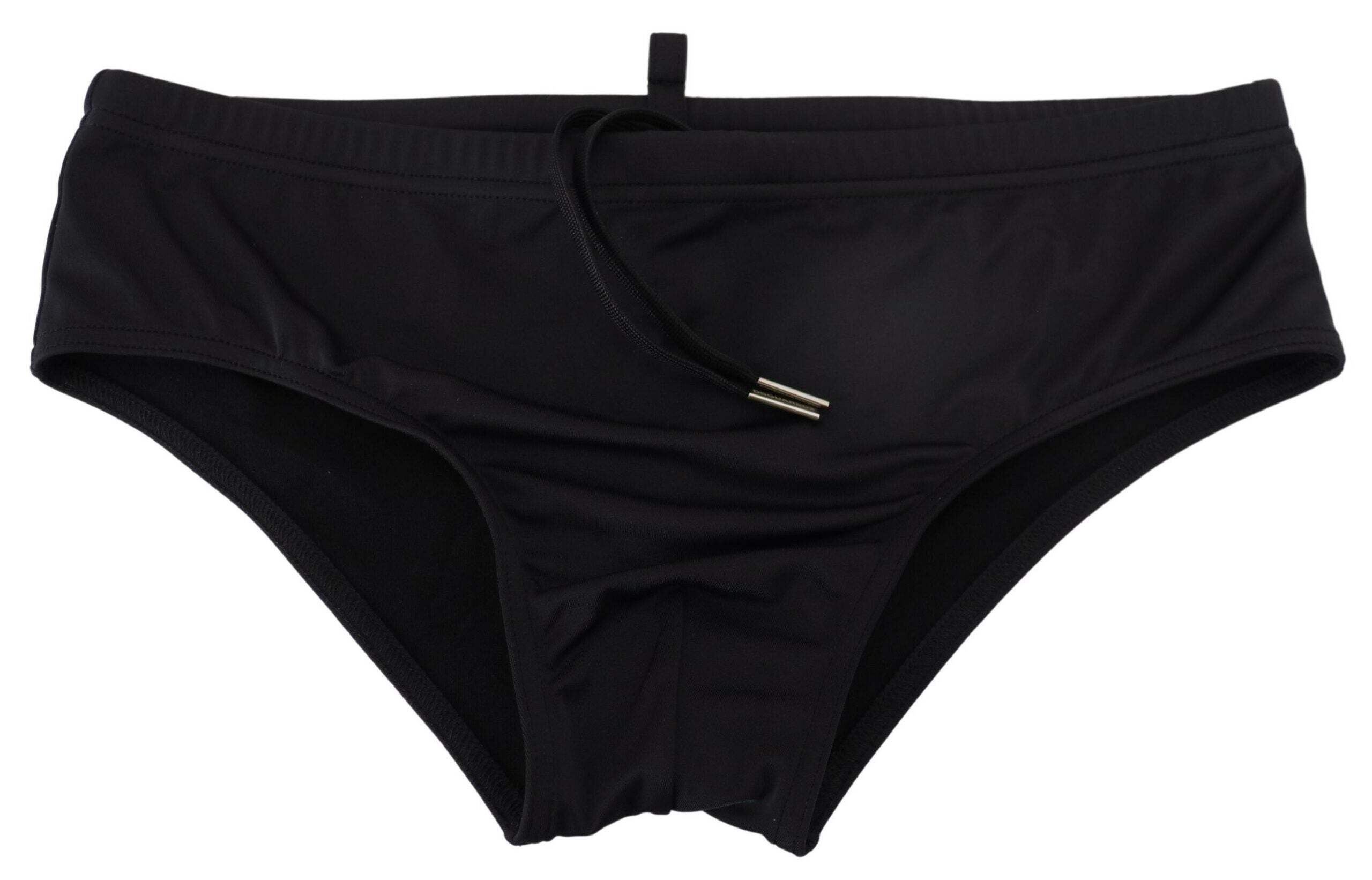 Dsquared² Elegant Black Swim Briefs with Orange Logo - Walmart.com