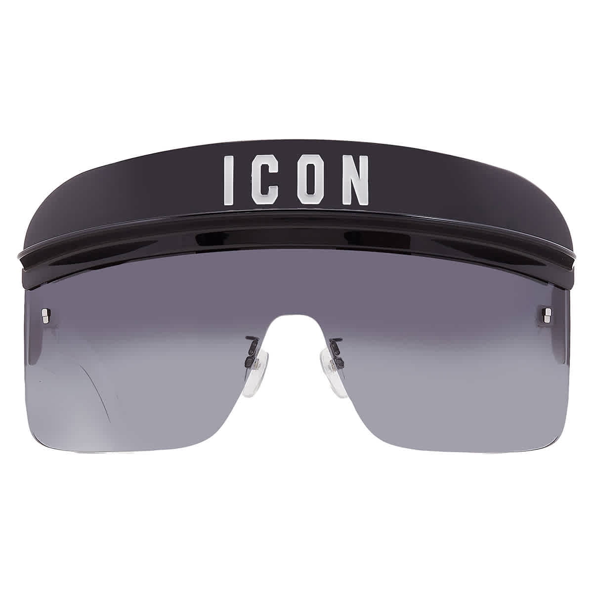 Dsquared2 Icon Visor Sunglasses Icon 0001/S 8079O Black 99mm - Walmart.com