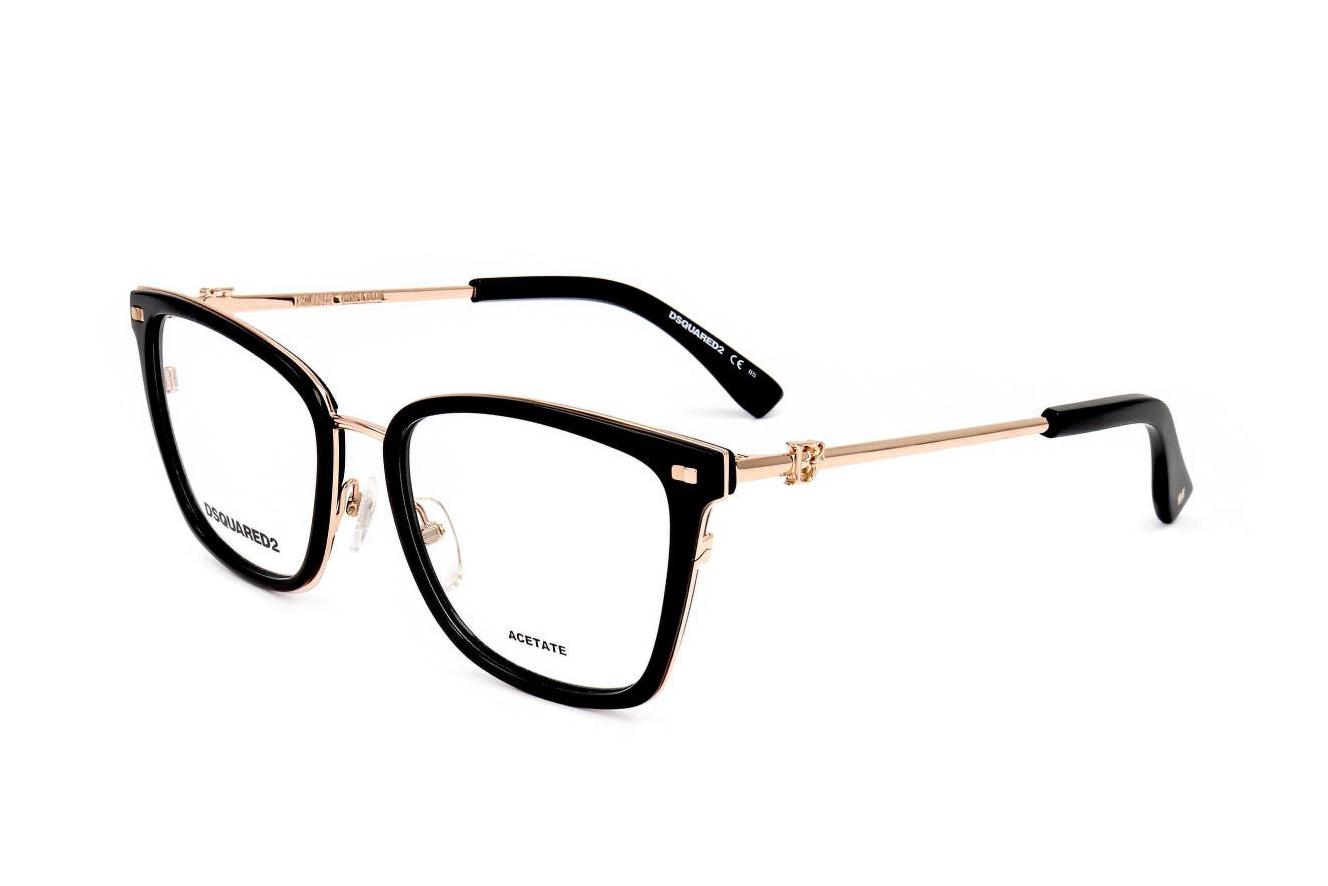Dsquared2 eyeglasses D2 0038 WOMAN 53/18/145 2M2 BLACK GOLD - Walmart.com