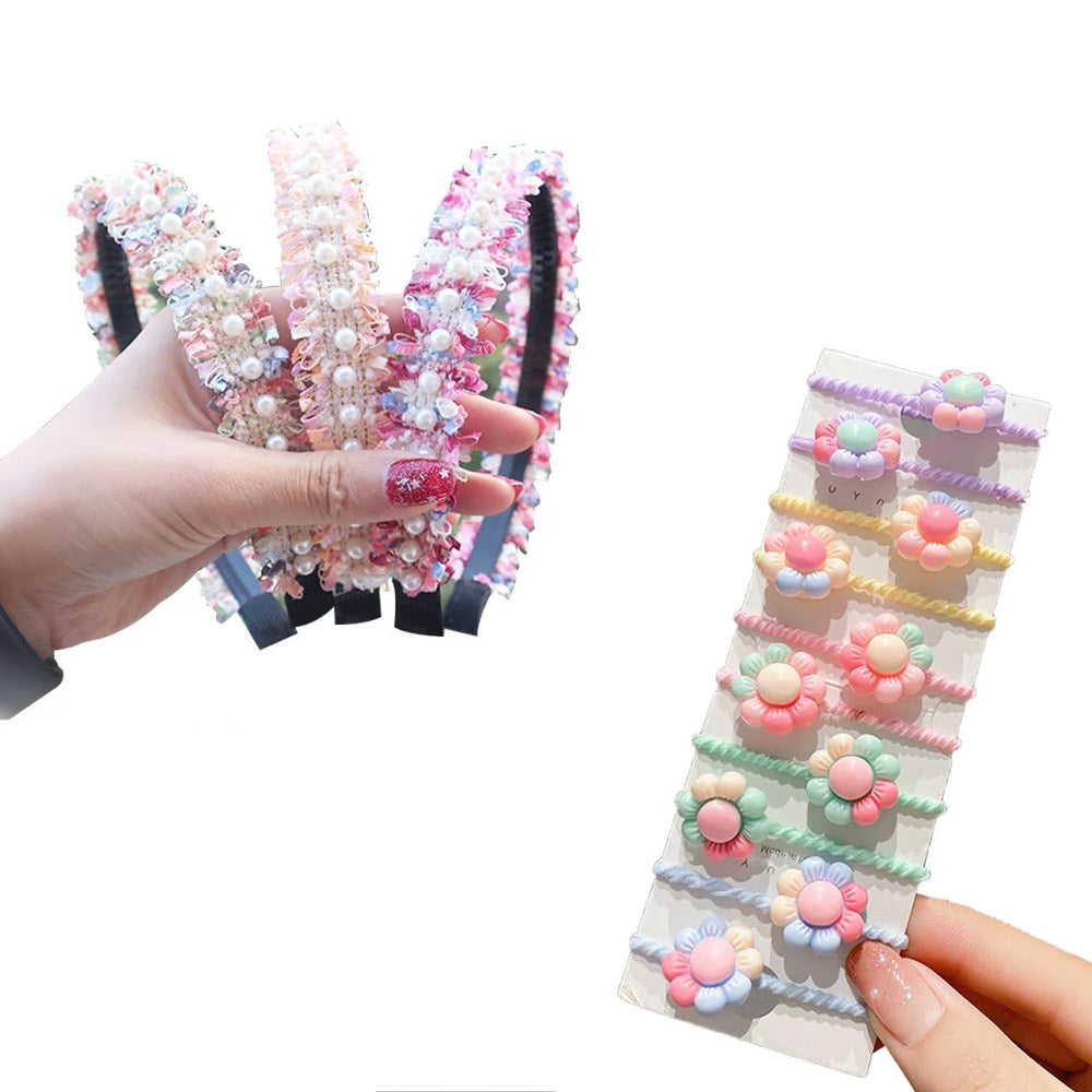 Dsseng 13Pcs Cute Rainbow Headpiece Hair Jewelry Accessories, Rainbow ...