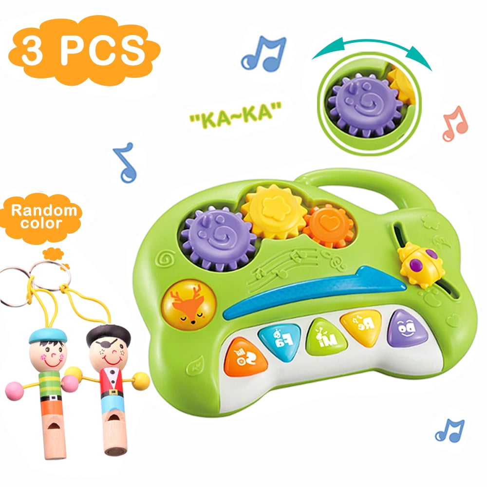 Dsseng 3Pcs Children's Music Toys Interactive Pop Up Music Toy,1 Green ...
