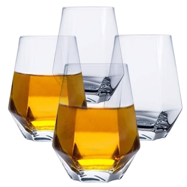 Dsseng 4Pcs Unbreakable Plastic Wine Juice Cups Shatterproof, Reusable ...