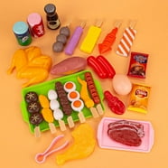 Hey! Play! BBQ Grill Toy Set - Pretend Play Kids Dinner Play Set ...