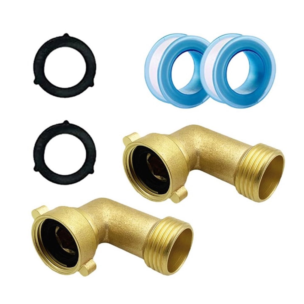 Dsseng Garden Hose Connector 90 Degree Brass Garden Hose Elbow Solid ...