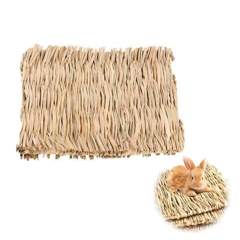 Dsseng Grass Mat for Rabbits Bunny, Woven Hay Mat for Small Animals ...