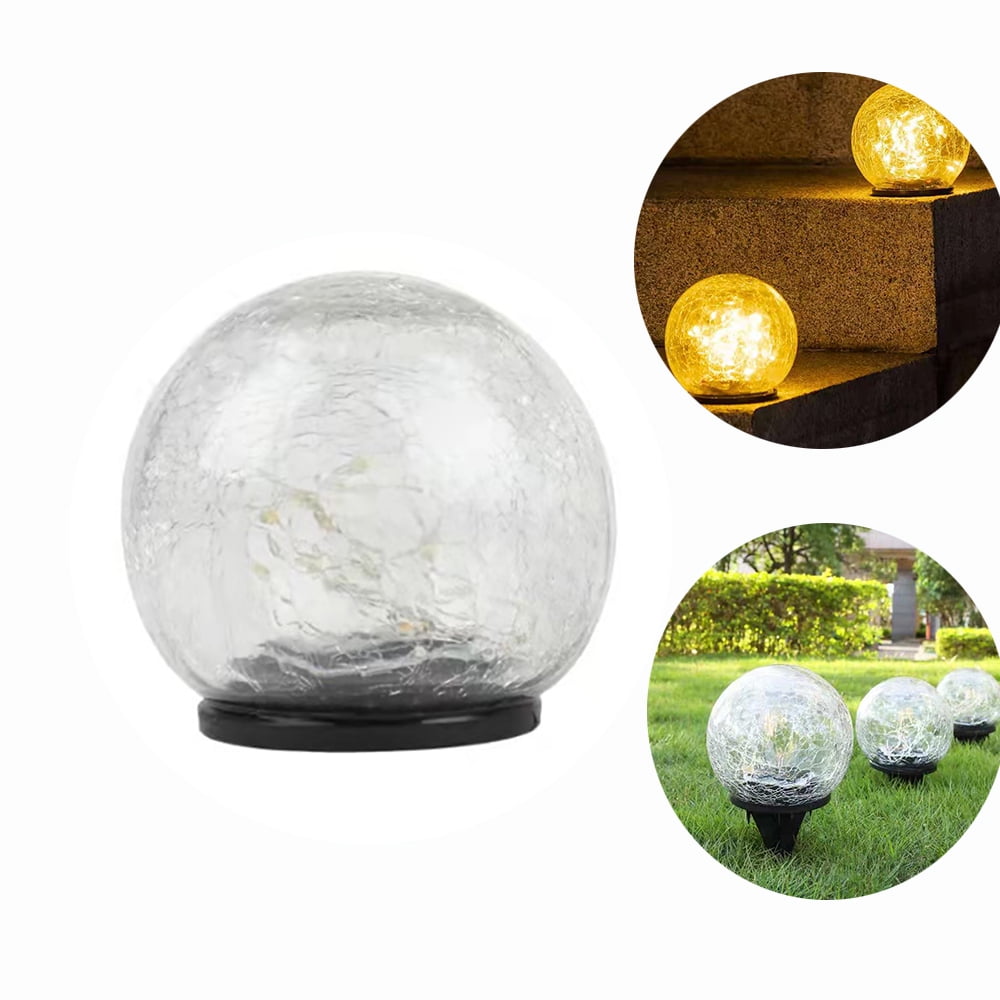 Dsseng Solar Crack Ball Lamp Courtyard Buried Ice Hockey Lamp ...