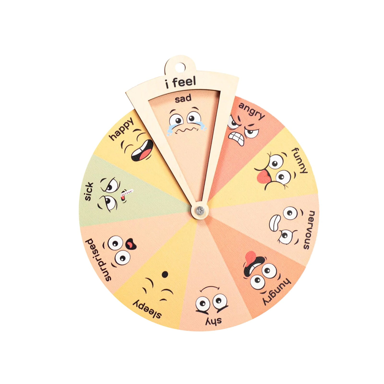 Dssna Montessori Toys 2 Years Old Preschool Teacher Emotion Wheel ...