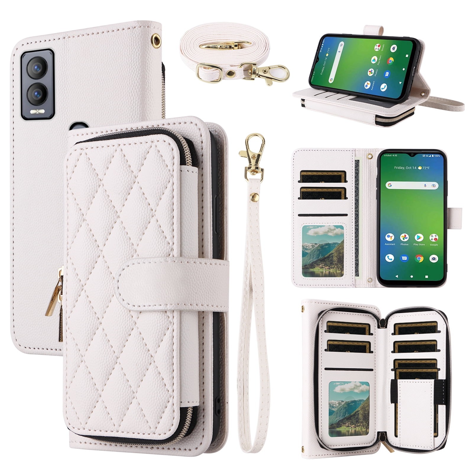 Dswteny Argyle Wallet Case for Cricket Magic 5G U6080AC/AT&T Propel 5G ...