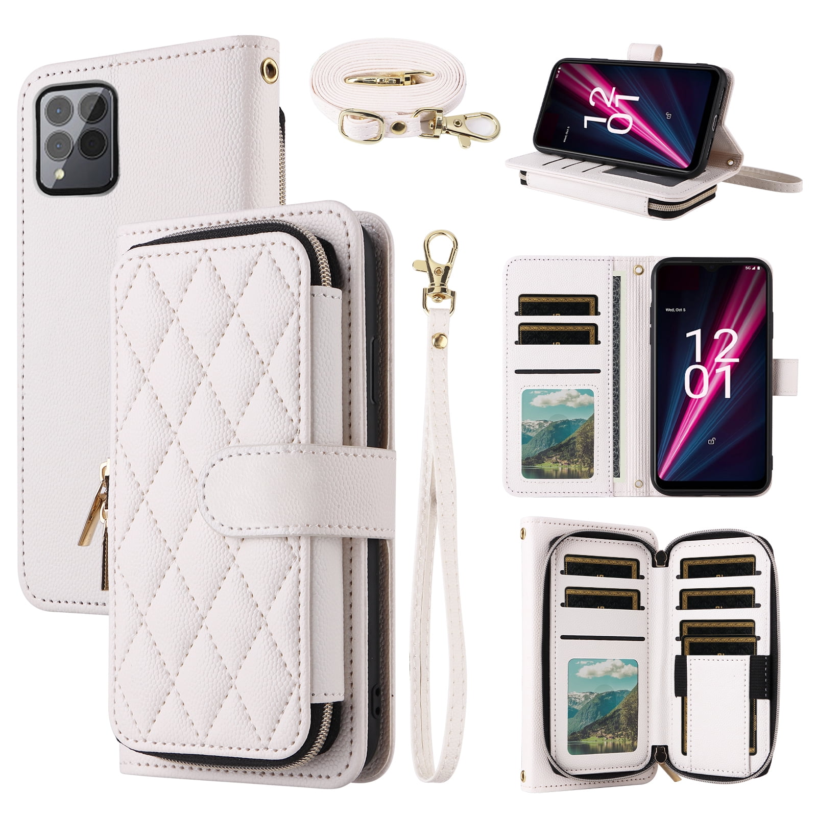 Dswteny Argyle Wallet Case for T-Mobile Revvl 6 Pro/6X Pro 5G with ...