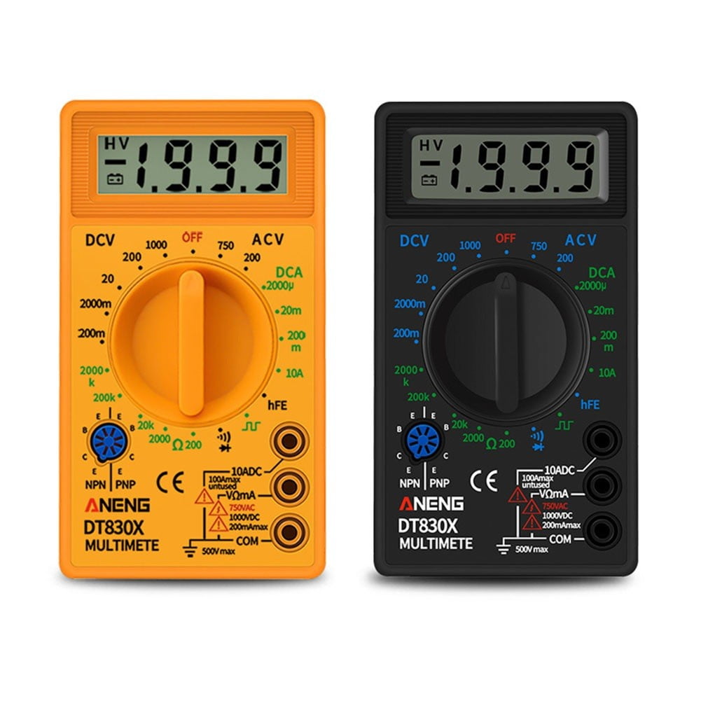 Dt830B Ac/Dc Lcd Digital Multimeter Voltmeter Ammeter Ohm Tester High ...