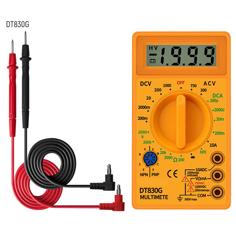 Dt830G Digital Voltmeter Ammeter With Temperature And Diode Testing ...