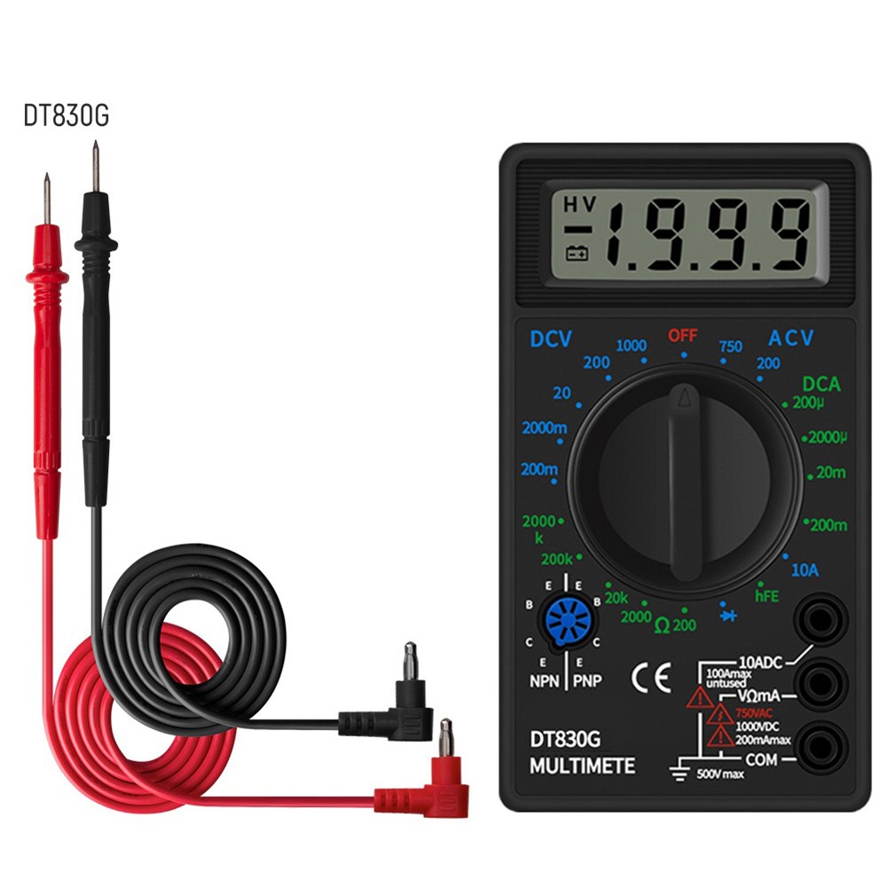 Dt830G Digital Voltmeter Ammeter With Temperature And Diode Testing ...