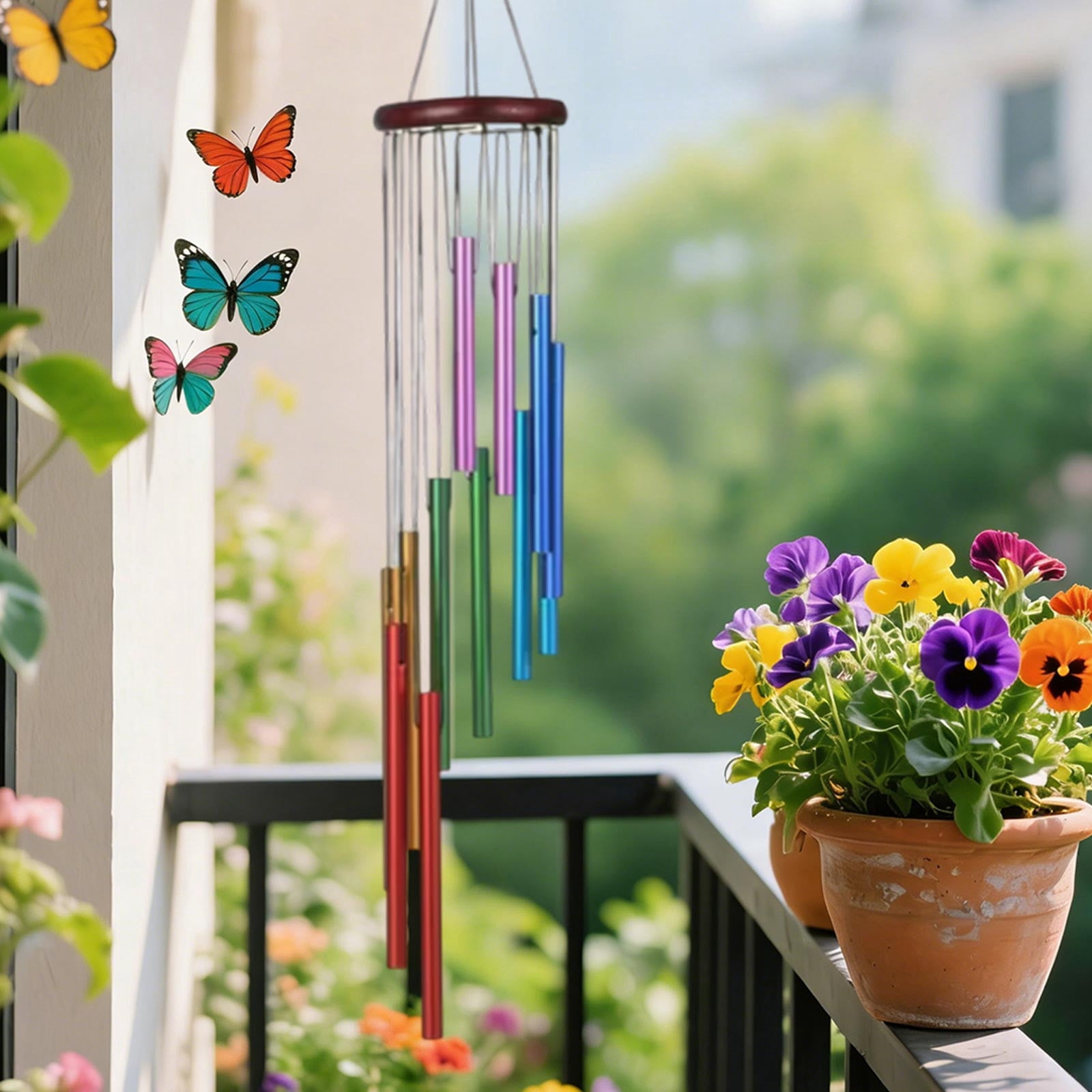 Dtchengua 12-Tube Aluminum Wind Chime with Rotating Top - Precision ...