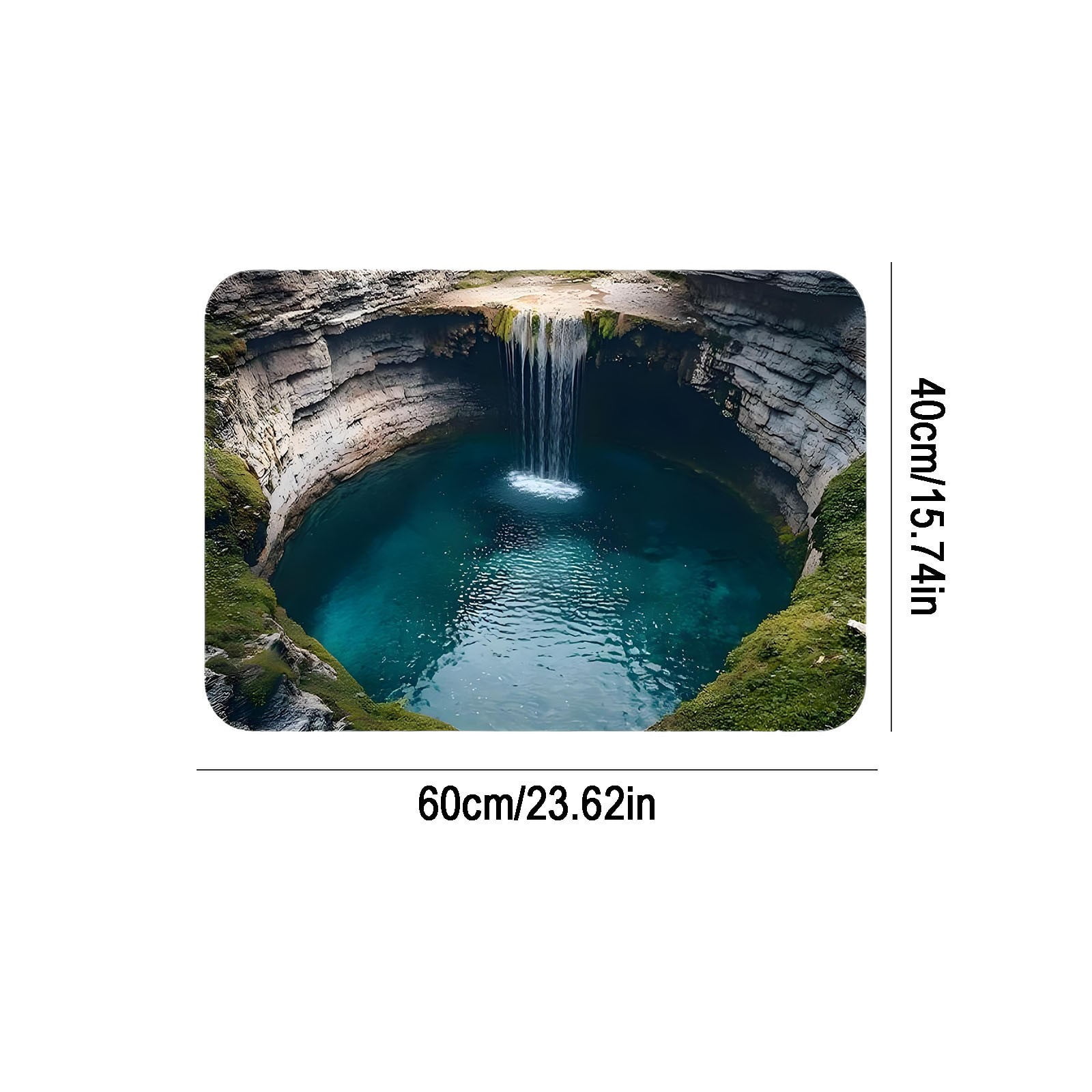 Dtchengua 3D Vision Rug- Velvet Floor Mat for Entrances, Captures Sand ...