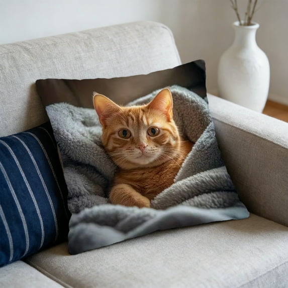 Dtchengua Animal Pillow Covers - Set of 2 with Hand-Drawn Style Cute ...