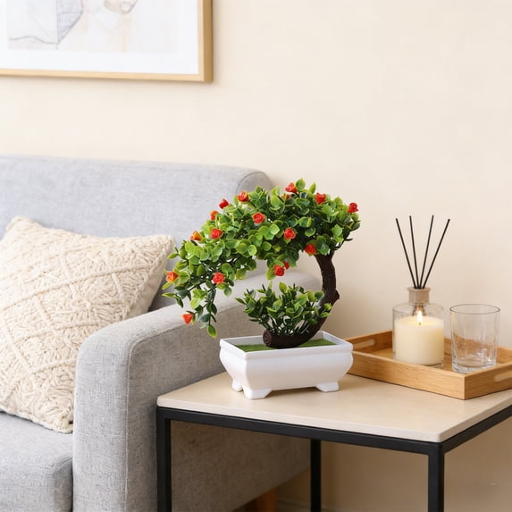 Dtchengua Artificial Potted Plant for Indoor Decor - Lifelike Silk ...