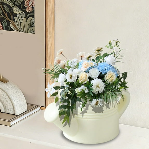 Dtchengua Kettle-Shaped vase, Plastic Flower Pot for Centerpiece, No ...