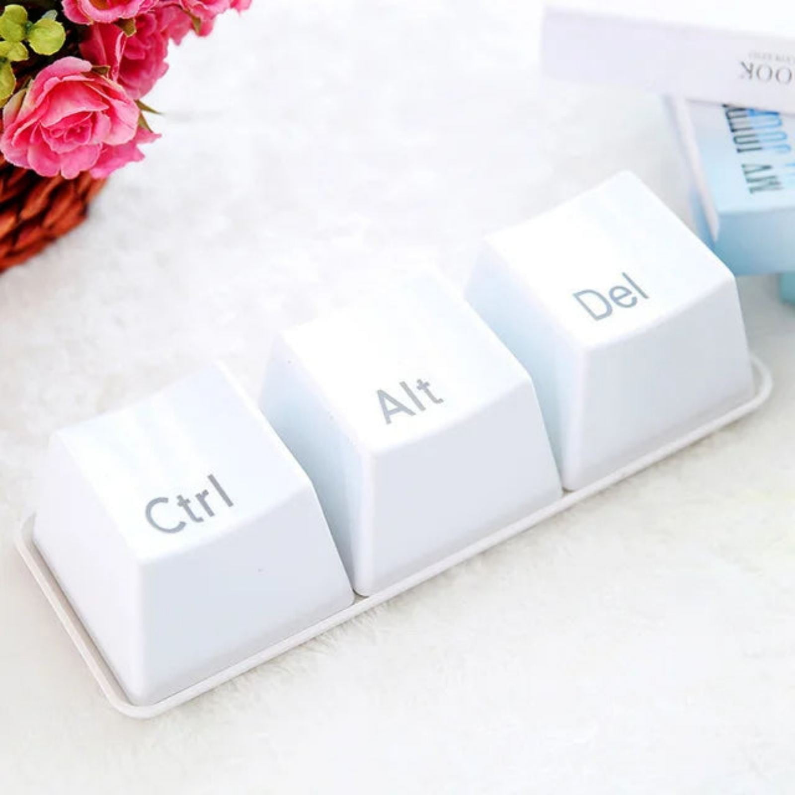 Dtchengua Keyboard Shortcut Desk Organizer Cups , Ctrl+Alt+Del Themed ...