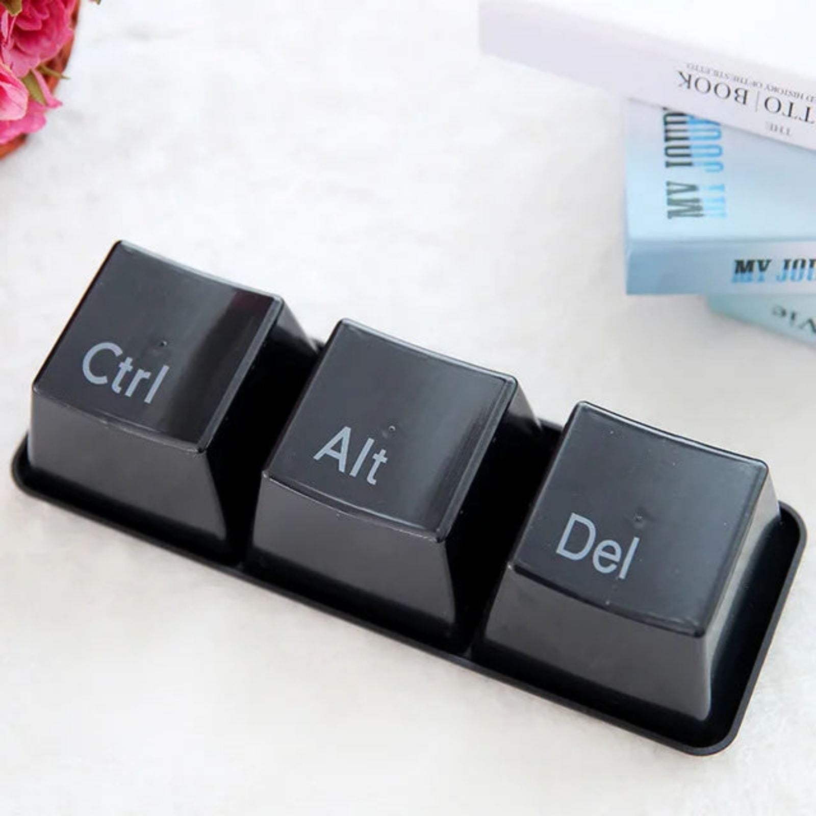 Dtchengua Keyboard Shortcut Desk Organizer Cups , Ctrl+Alt+Del Themed ...