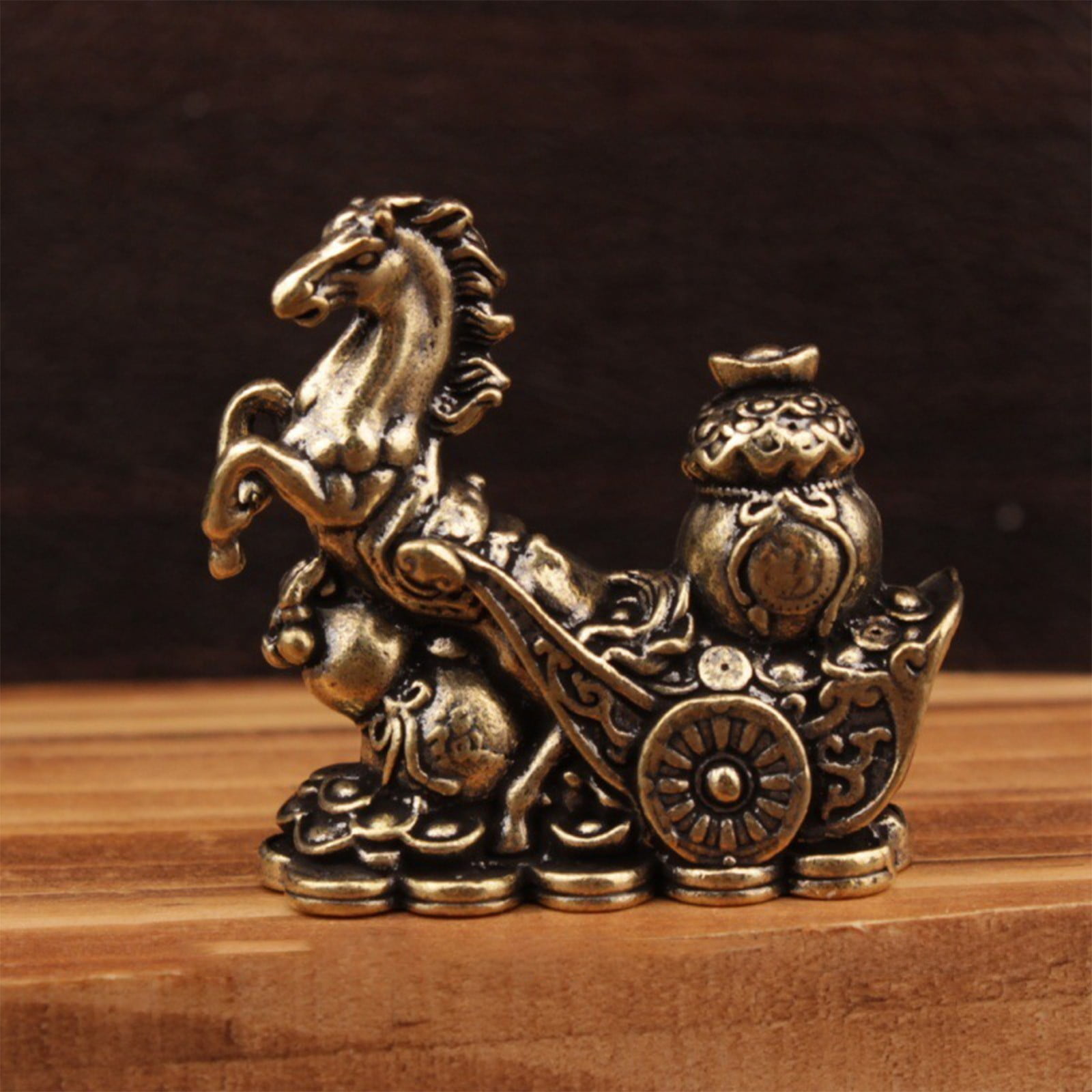 Dtchengua Metal Horse Statue, Intricately Hand-Carved Desktop Decor ...