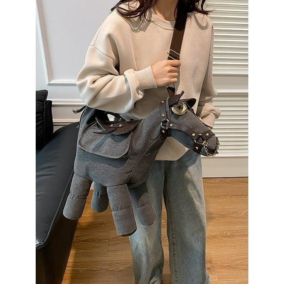 Dtchengua Personalized Donkey Bag for Women - Cute Animal Crossbody ...