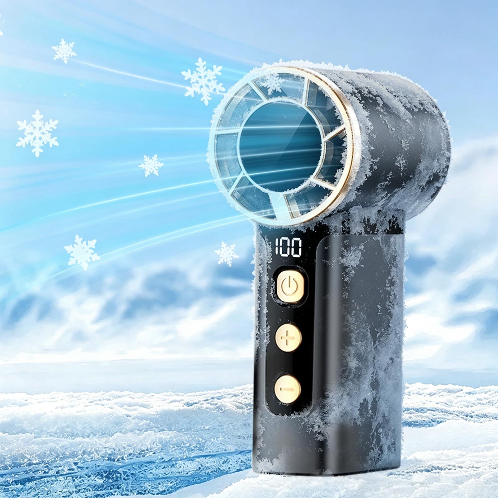 Dtchengua Portable Mini Fan,Handheld Fans with Power Display Flashlight ...