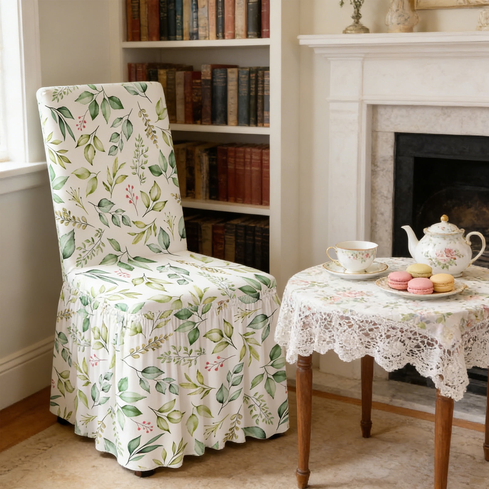 Dtchengua Stretch Dining Chair Covers with Print - Full Elastic ...