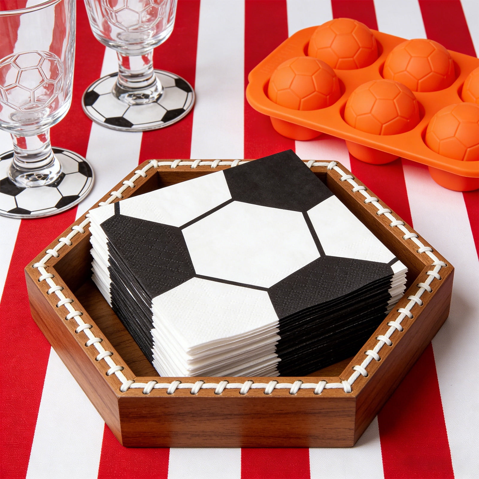 Dtchengua Super Bowl Party Napkins - Pack of 20 Disposable Football ...