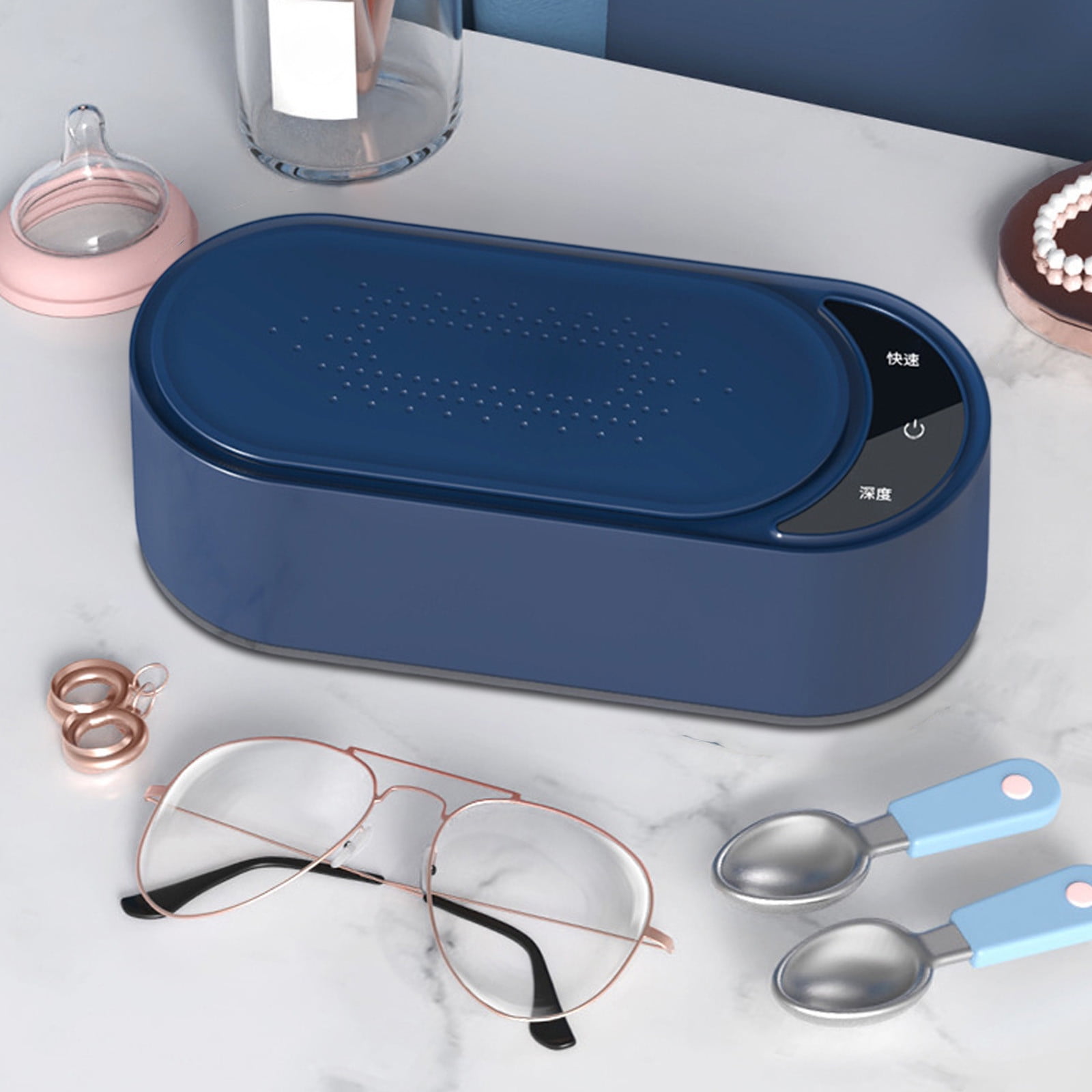 Dtchengua Ultrasonic Jewelry Ring Cleaner, 47KHz ,USB charging ...