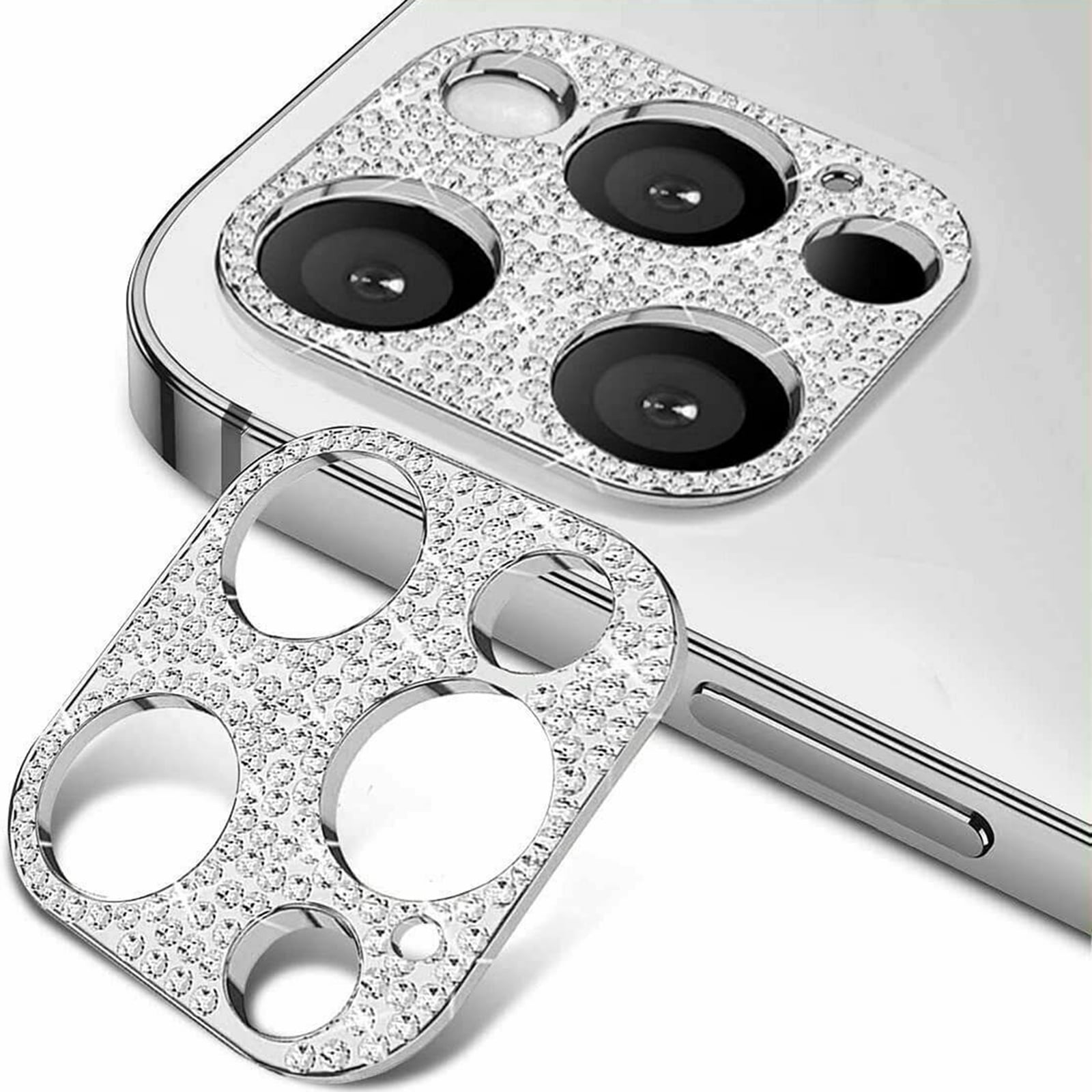 Dteck 2 Pack Camera Lens Protector For Iphone 14 Pro Max Diamond Bling