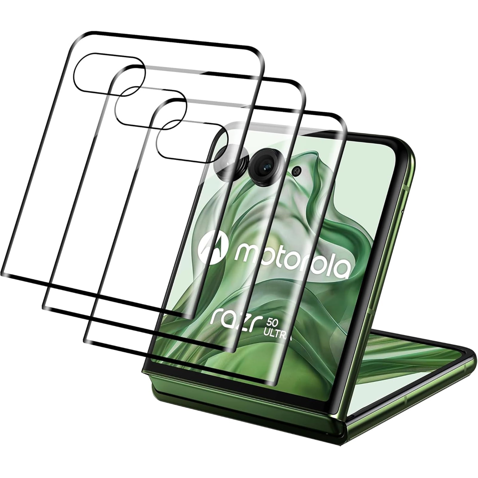 Dteck 3 Pack for Motorola Razr 2024/2025 Tempered Glass Screen ...