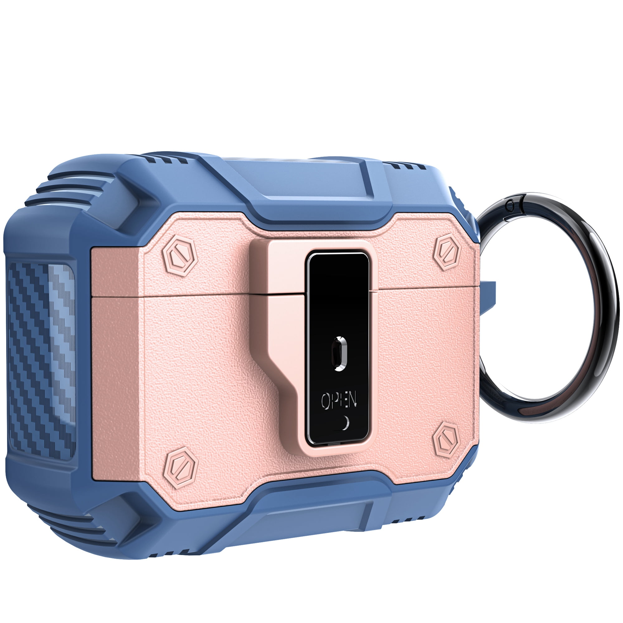 Dteck for AirPods Pro 2nd Gen Case with Secure Lock Clip, Hard Shell ...