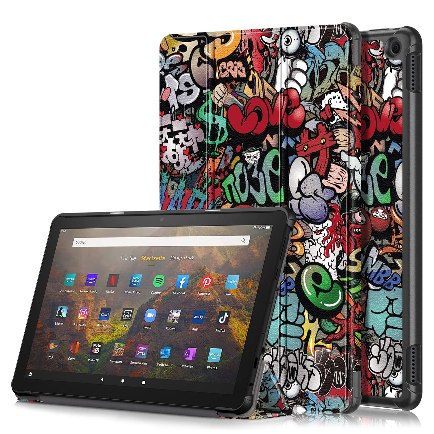 Dteck for All-New Amazon Kindle Fire HD 10 Tablet Case (13th Generation ...