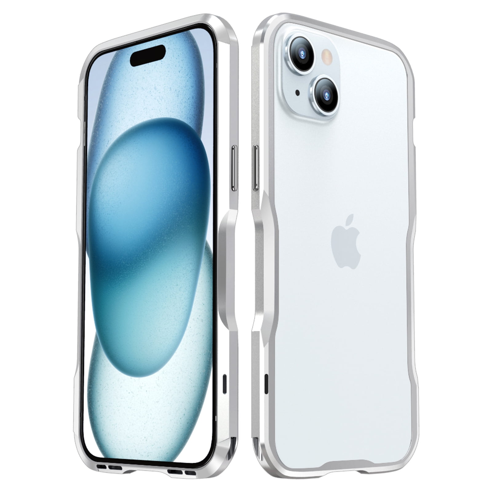 Dteck Aluminum Alloy Bumper for iPhone 15 6.1 Inch Bumper Case Frame No ...