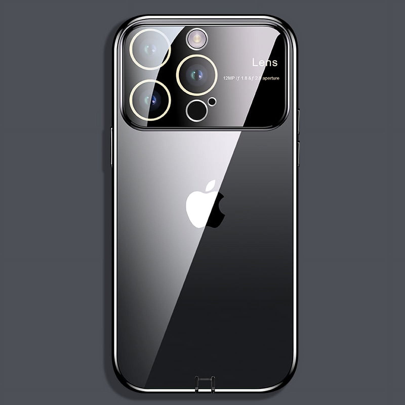 Dteck for Apple iPhone 14 Clear Case, Shockproof Window Glass Lens ...