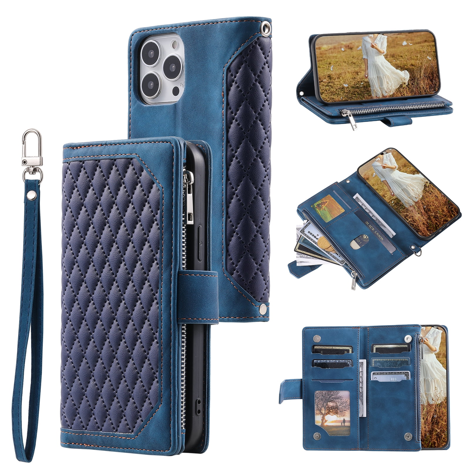 Dteck for Apple iPhone 15 Pro Max Wallet for Women Men Case, Wallet ...