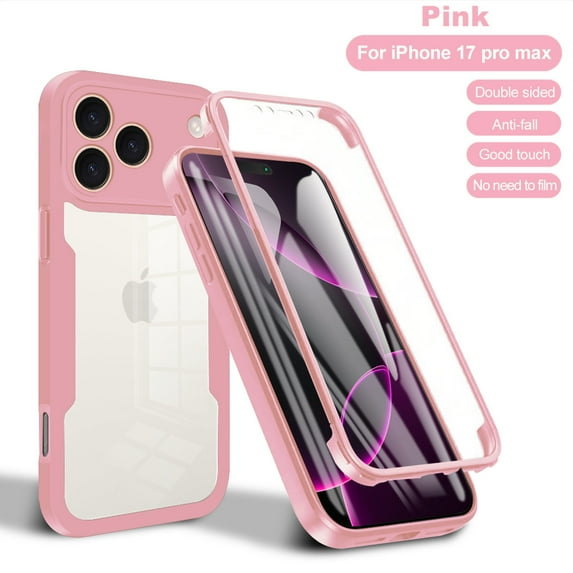 Dteck for Apple iPhone 17 Pro Max Case, Built-in Screen Protector, 360 ...