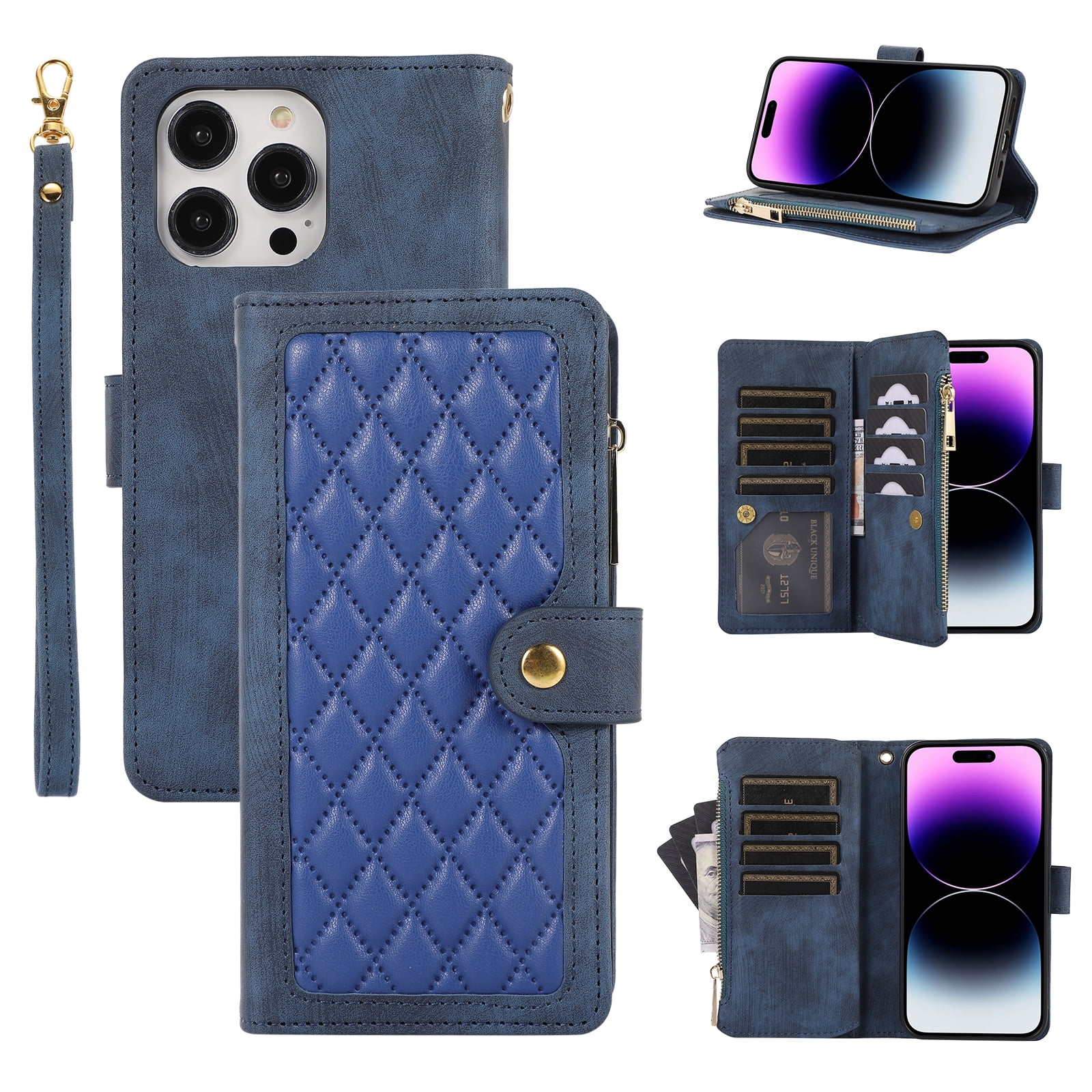 Dteck for Apple iPhone X/XS Wallet Case, Shockproof Folio Flip Premium ...