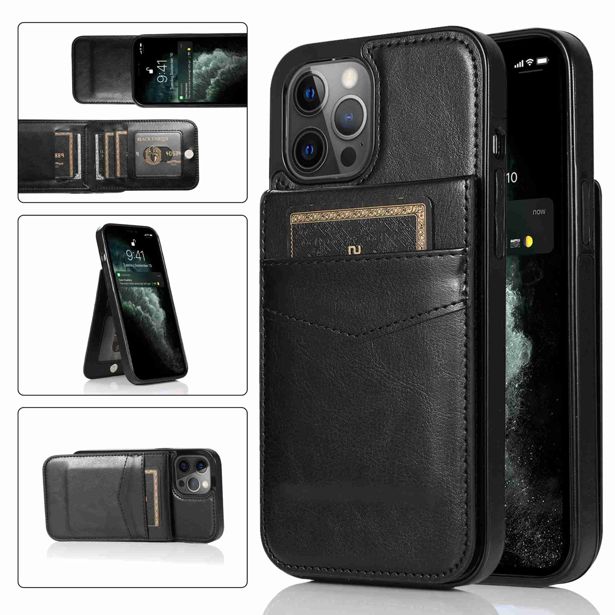 Dteck Back Wallet Phone Case for Apple iPhone 12 Pro / 12 6.1" with ID ...