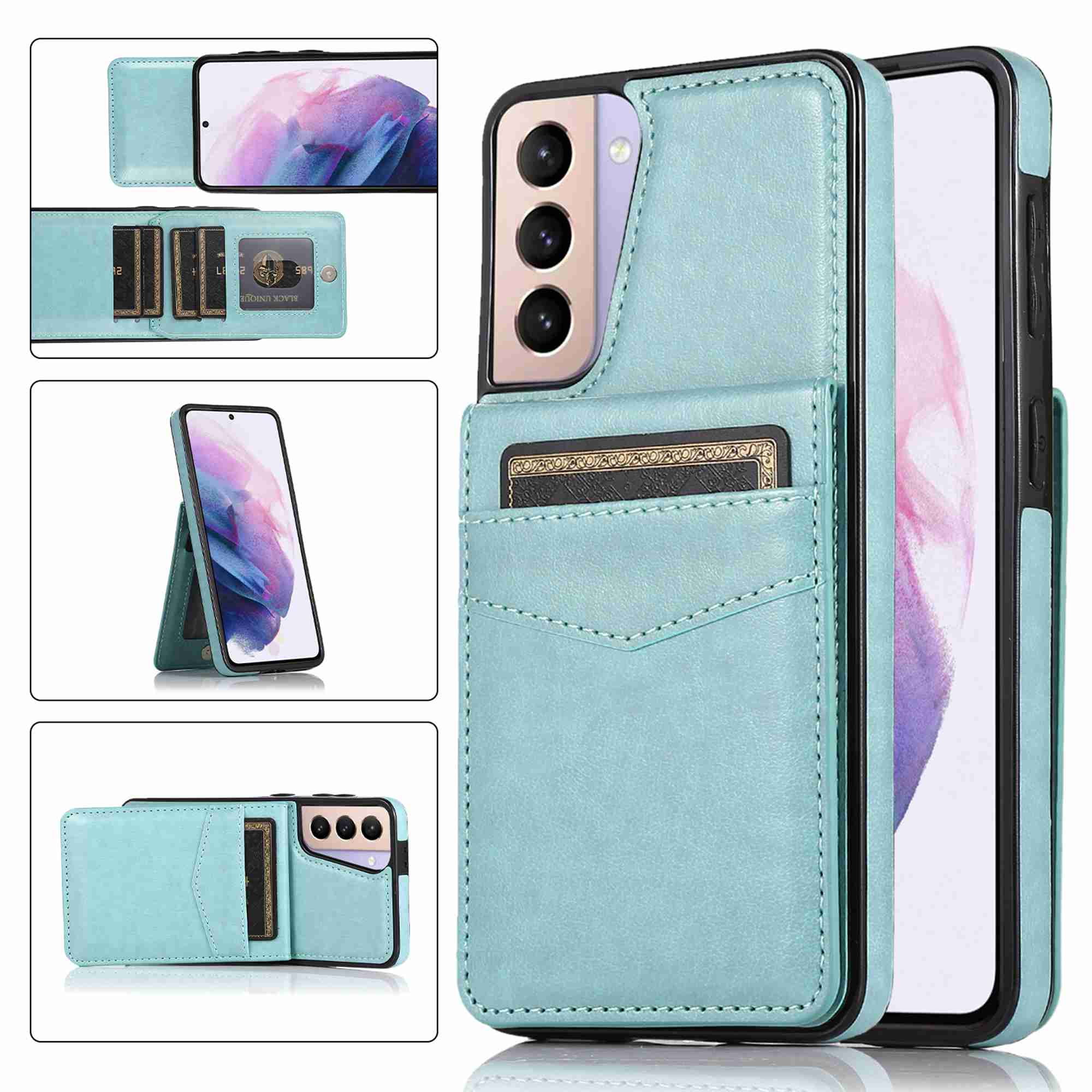 Dteck Back Wallet Phone Case for Samsung Galaxy S21 Plus 4G 5G with ID ...