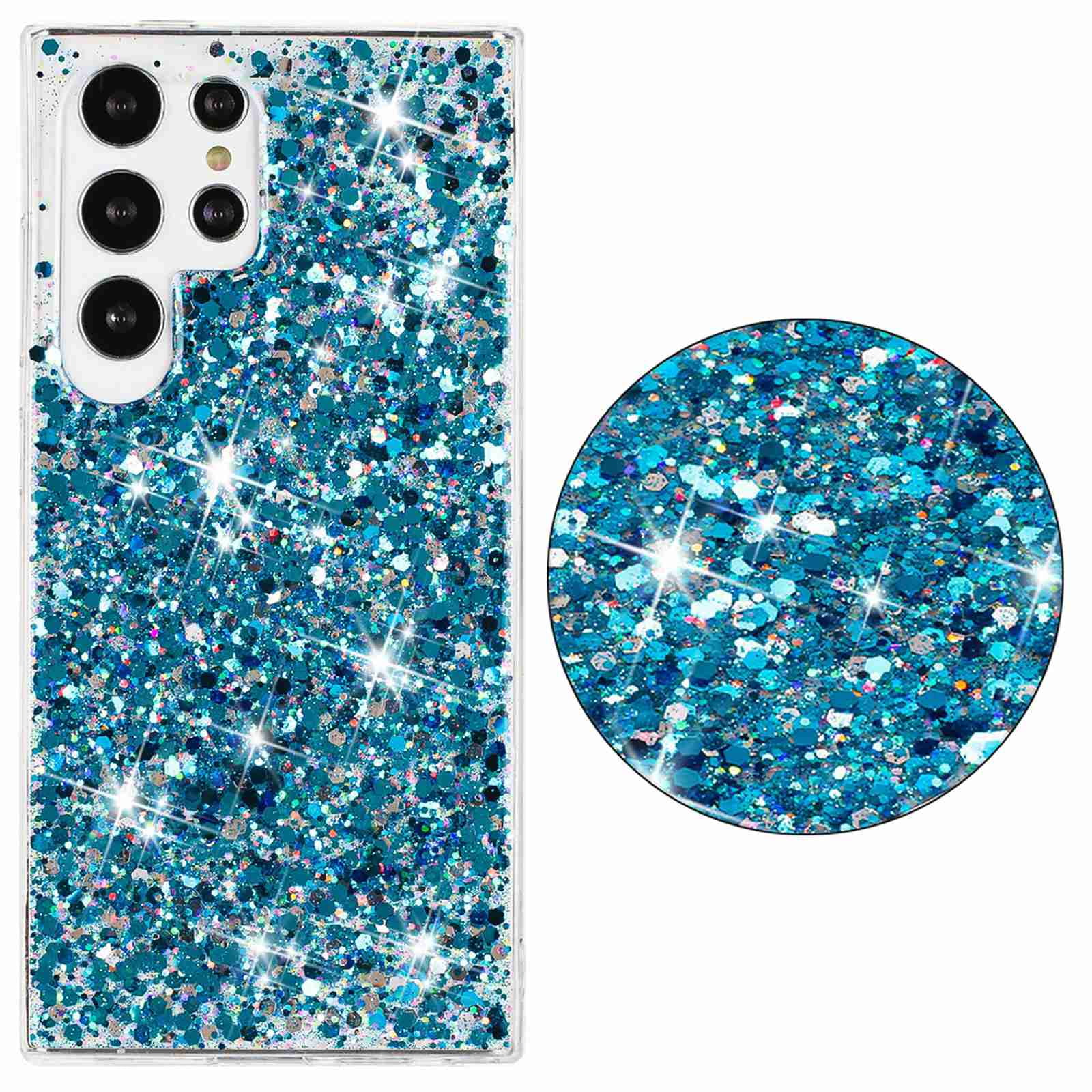 Dteck Bling Case for Samsung Galaxy A34 5G, Women Girls Sparkly Glitter ...