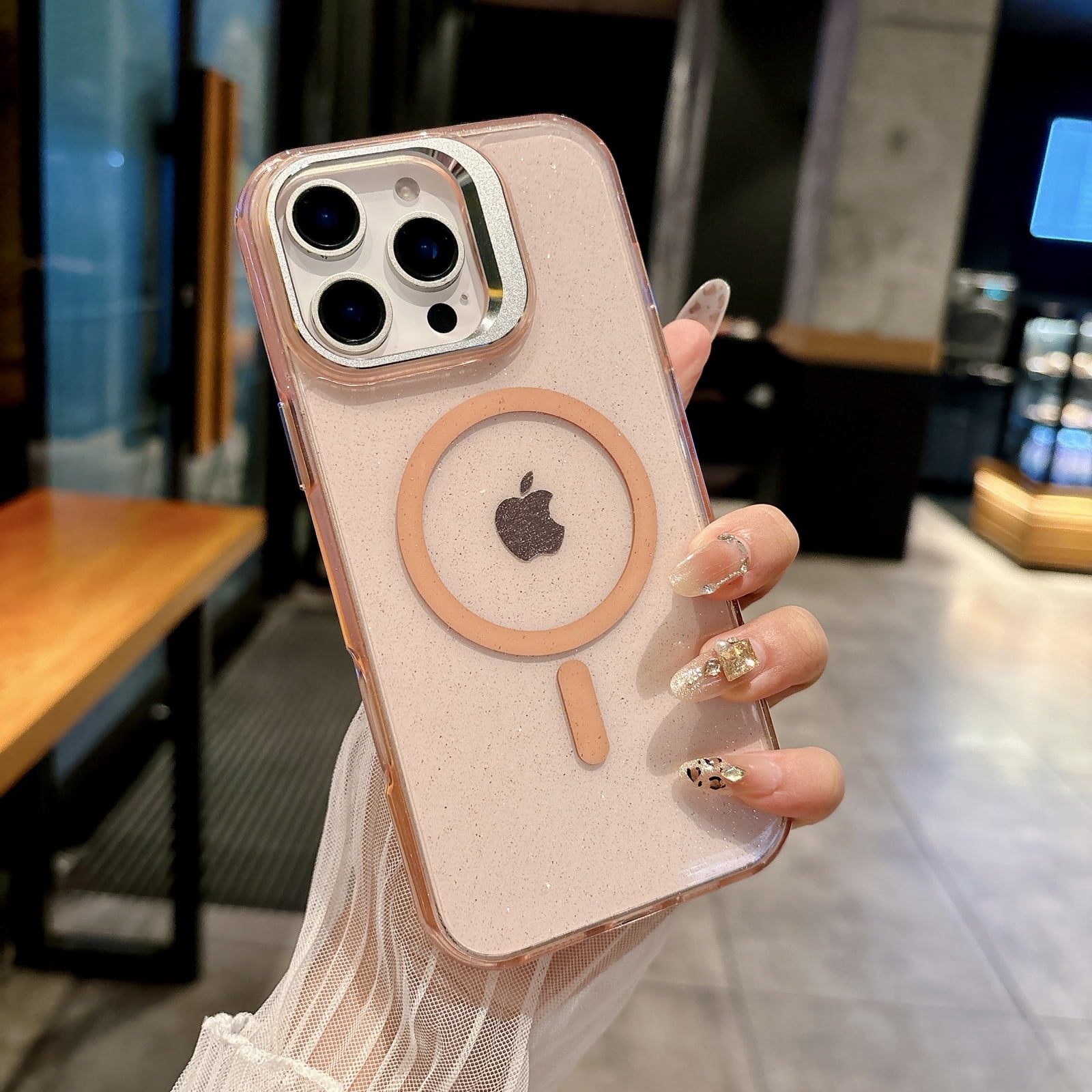 Dteck Bling Glitter Case for iPhone 16,Shockproof TPU+PC Case ...