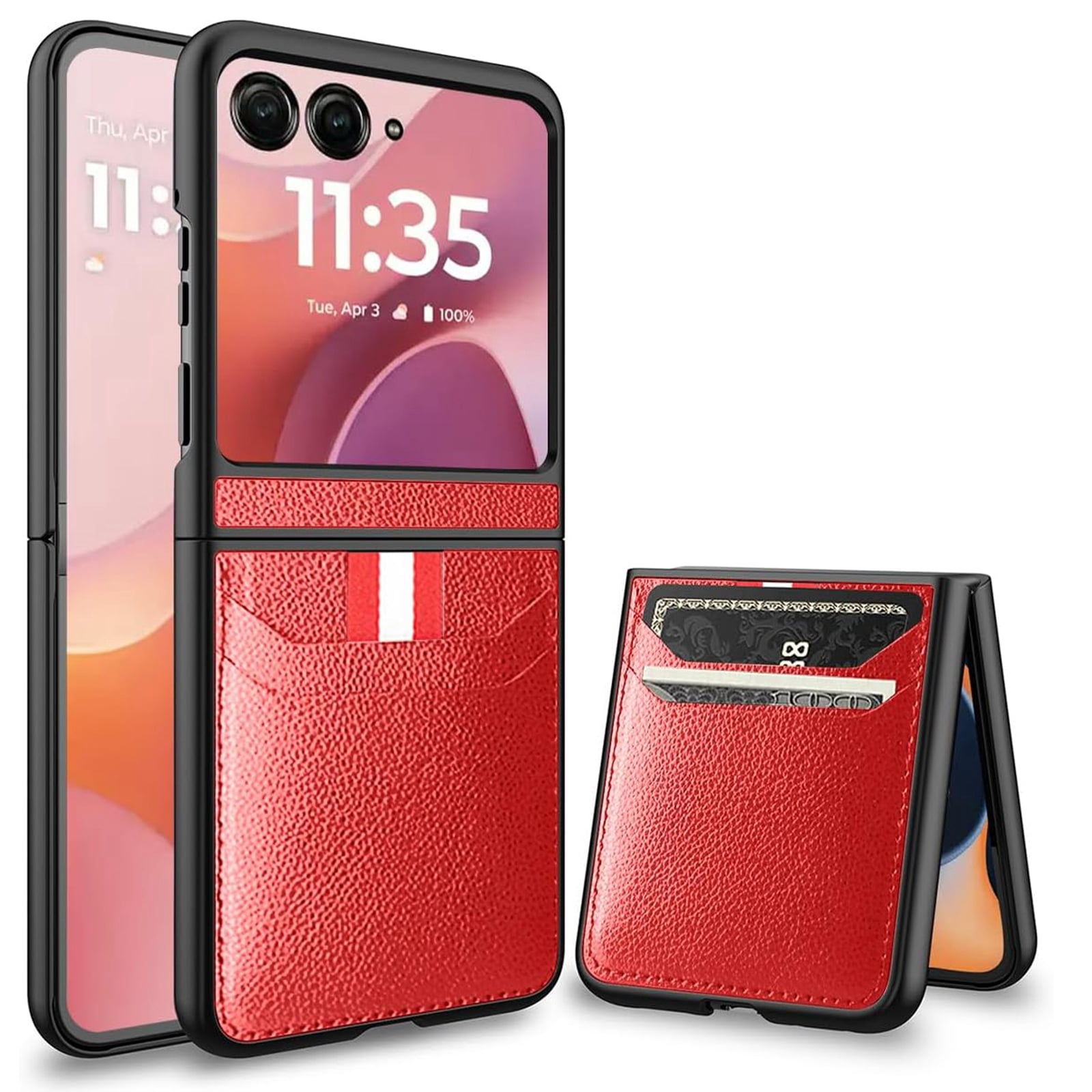 Dteck Built-in Front Screen Protector Case for Motorola Razr 2025/2024 ...