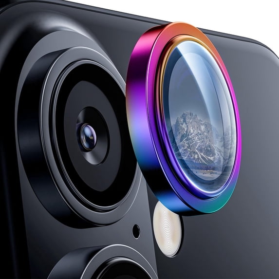 Dteck Camera Lens Protector for iPhone 16, Individual Metal Ring 9H ...