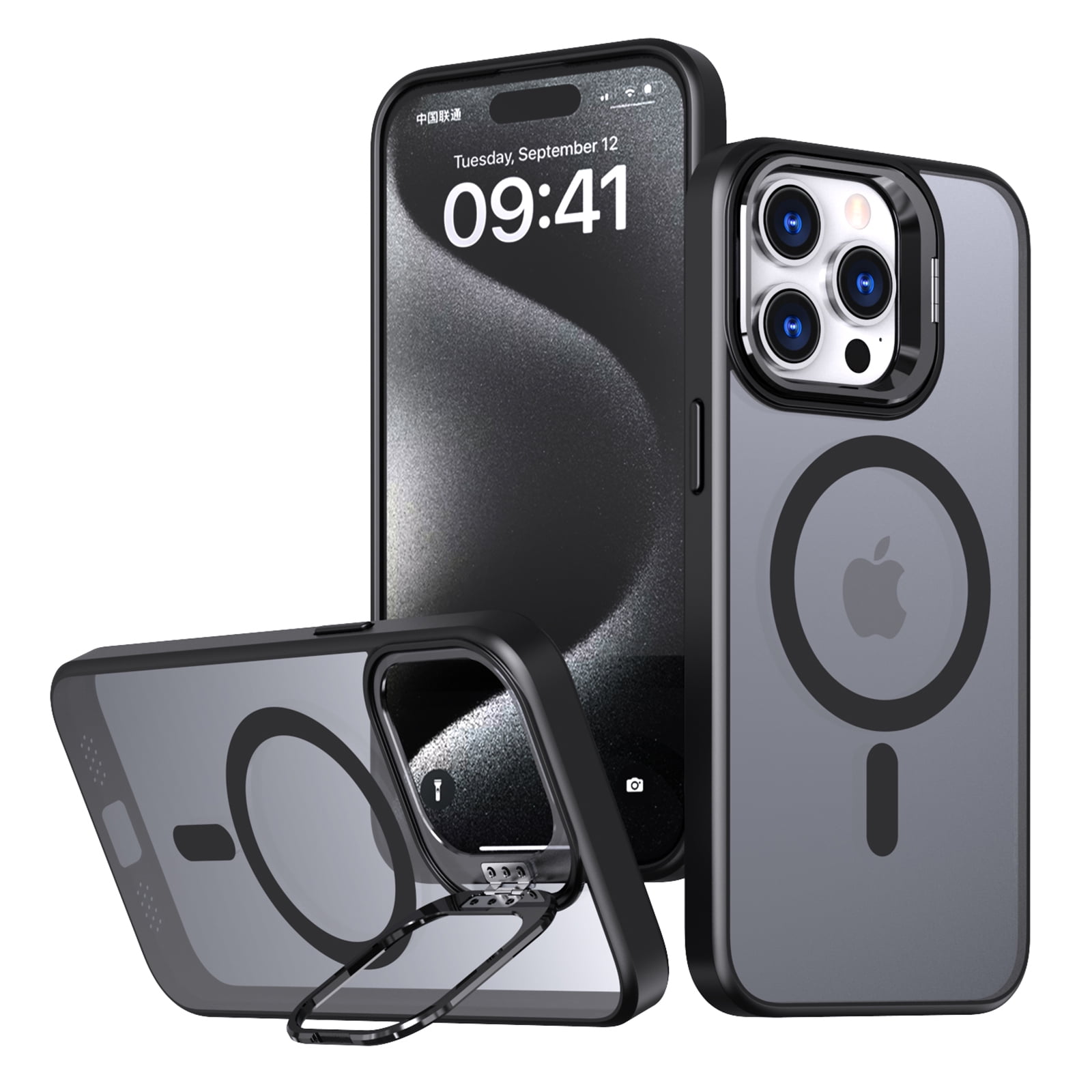 Dteck Camera Metal Ring Stand Case for iPhone 11 Pro,Shockproof TPU ...