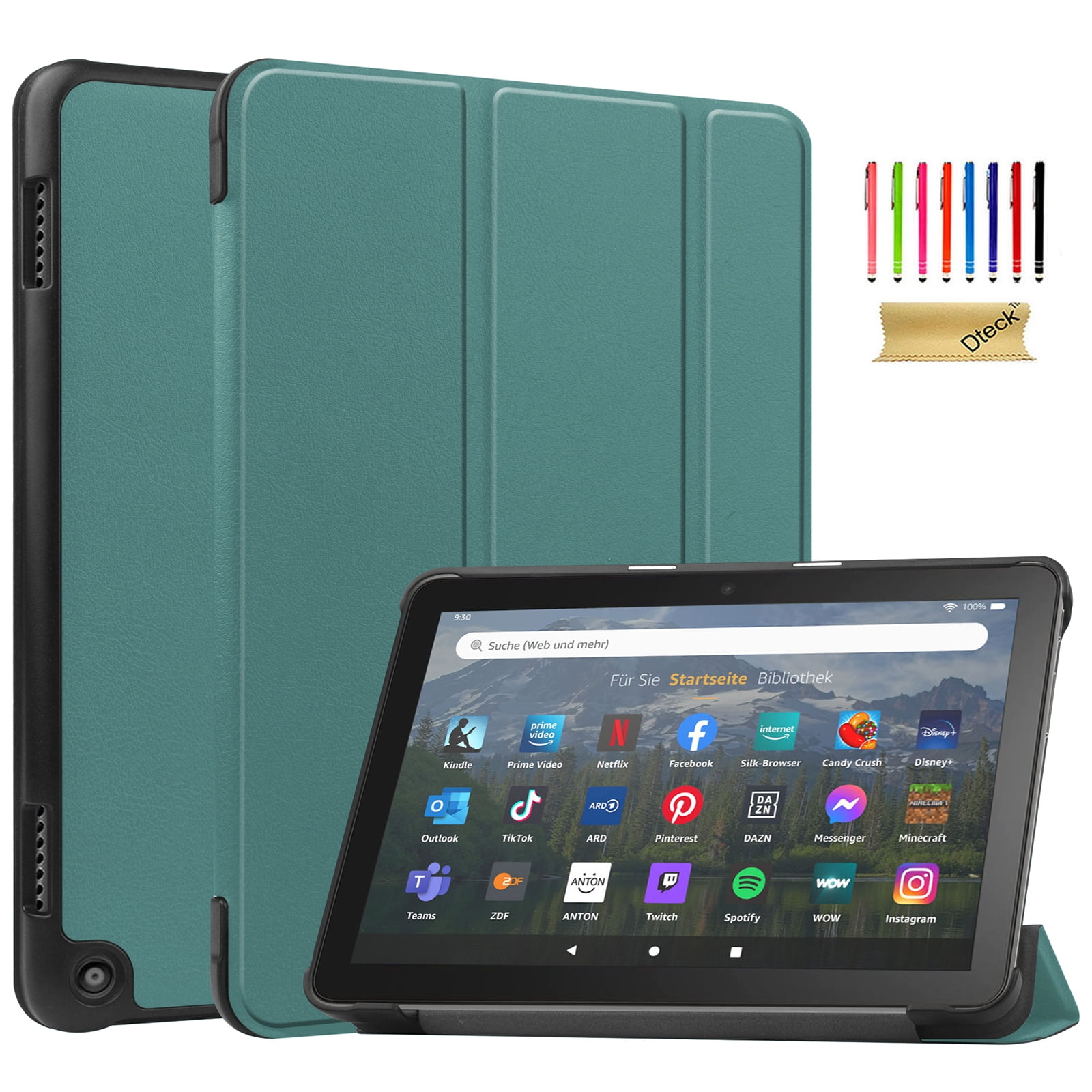 Dteck Case for All-New Amazon Kindle Fire HD 8 & 8 Plus Tablet (12th ...