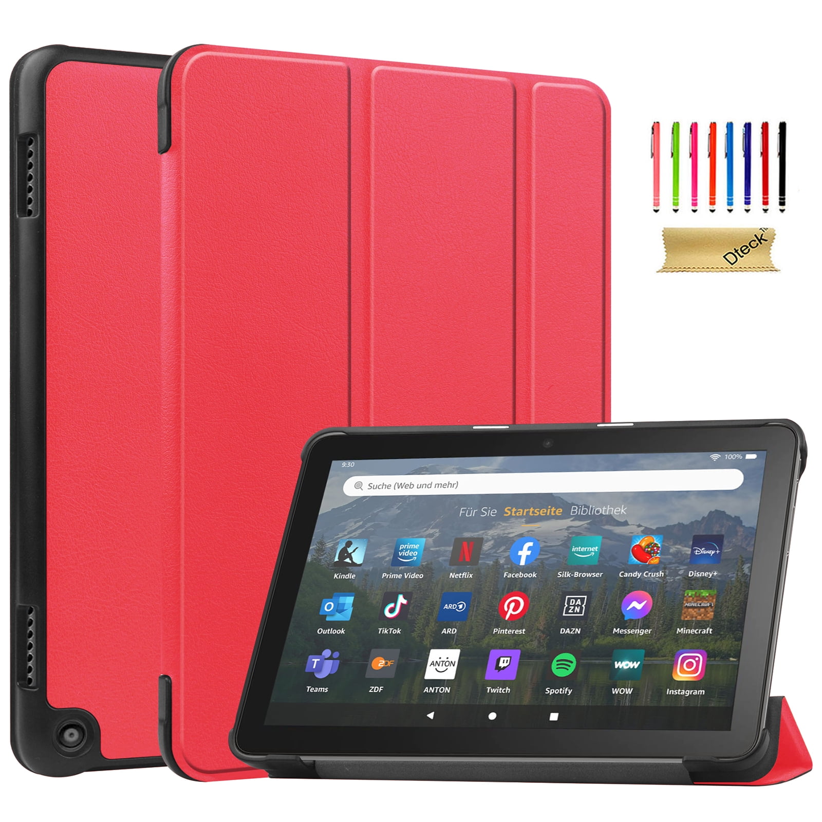 Dteck Case for All-New Amazon Kindle Fire HD 8 & 8 Plus Tablet (12th ...