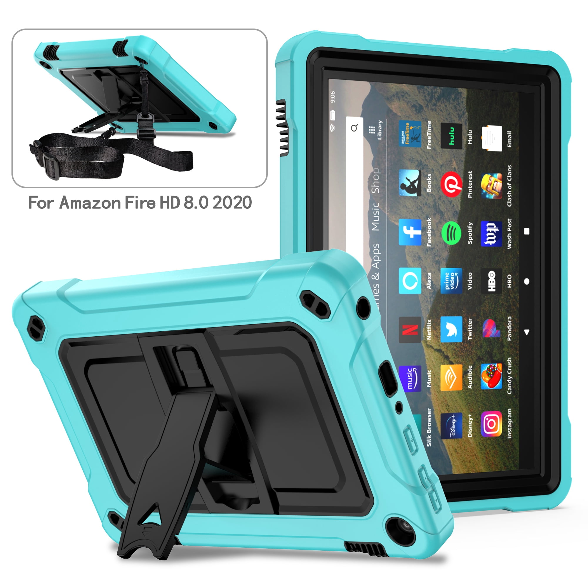 Dteck Case for All-New Kindle Fire HD 8 Tablet(10th Generation 2020 ...
