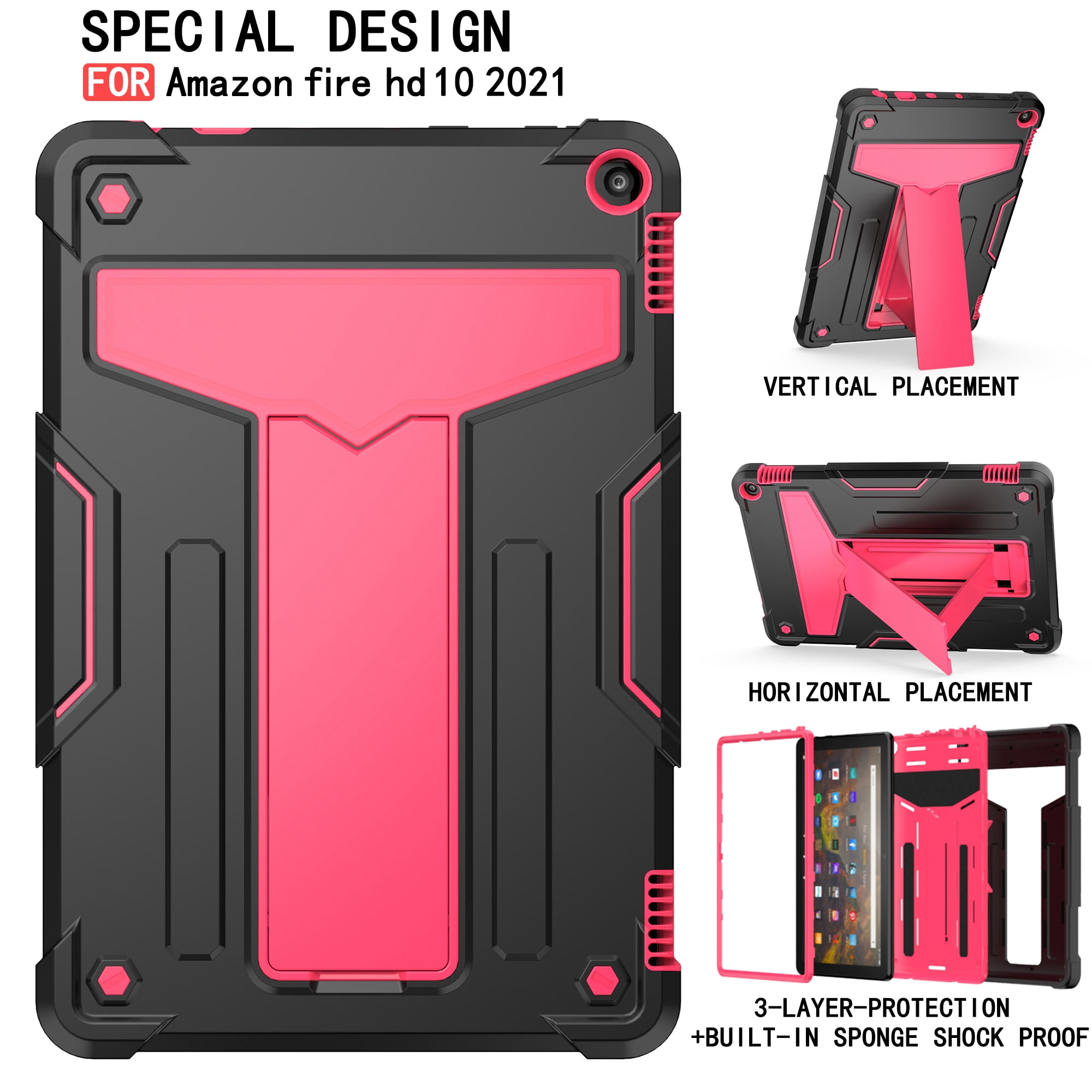 Dteck Case for Amazon Fire HD 10 11th Generation / HD 10 Plus 2021 ...
