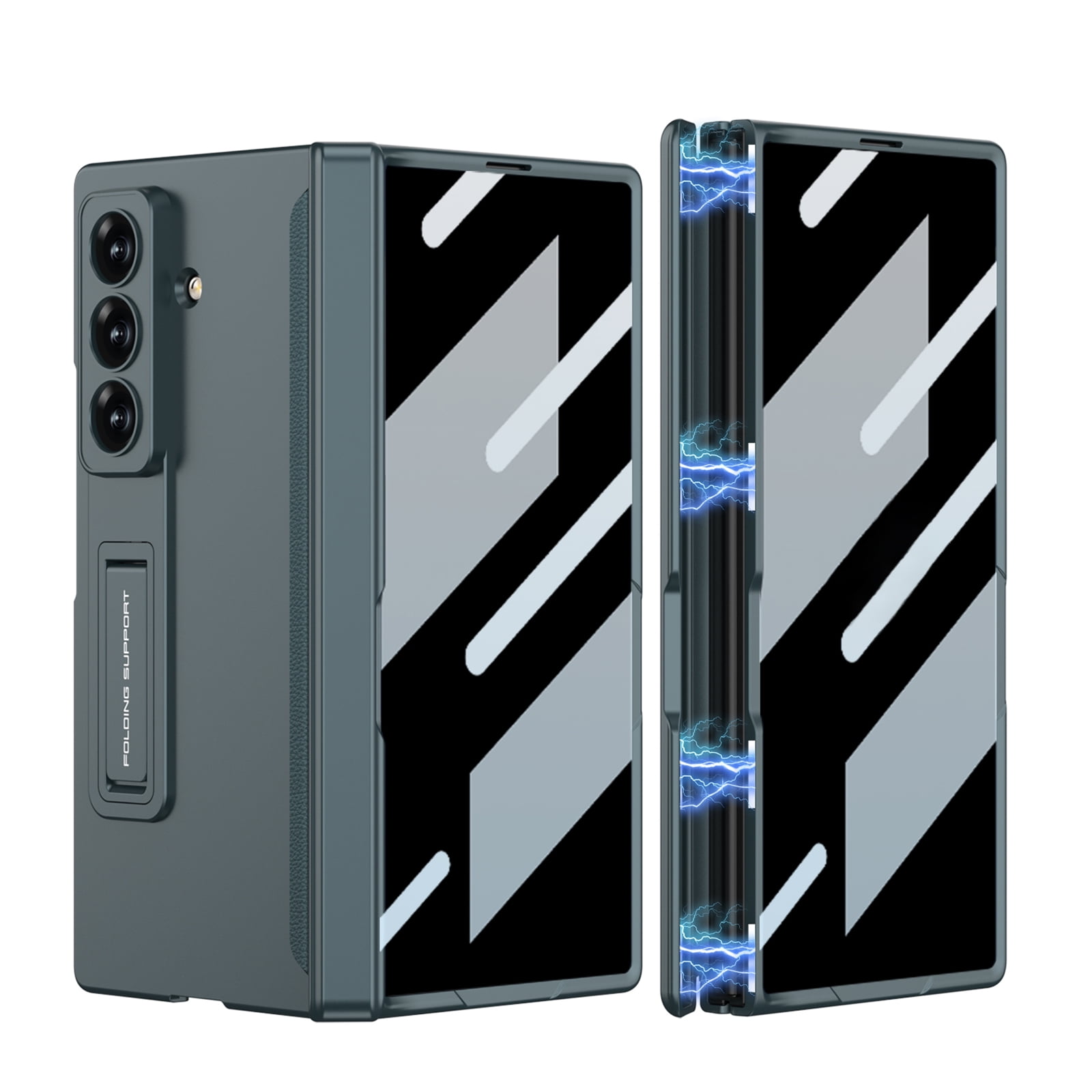 Dteck Case Built-in Front Privacy Screen Protector for Samsung Galaxy Z ...